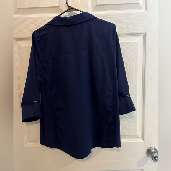 Coral Bay | Tops | Xl Royal Blue Dressy Business Blouse | Poshmark